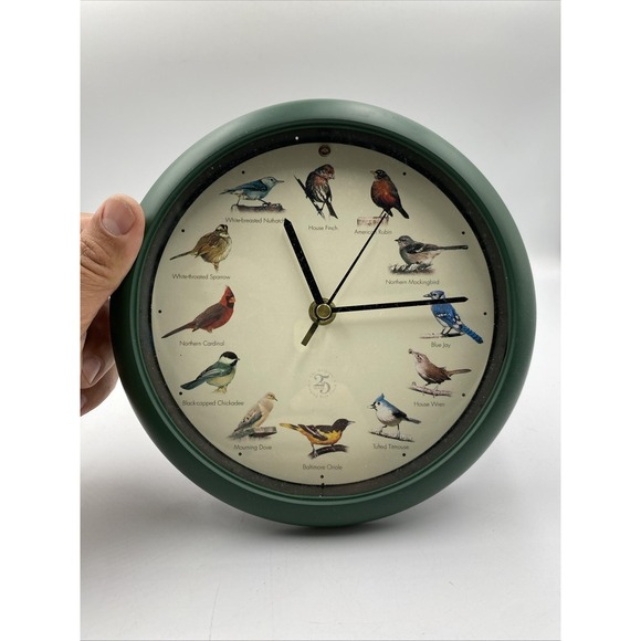Quartz | Wall Decor | The Original Singing Bird Clock Wall Clock Green ...